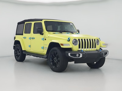 Used Yellow Jeep Wrangler 4XE near me for sale